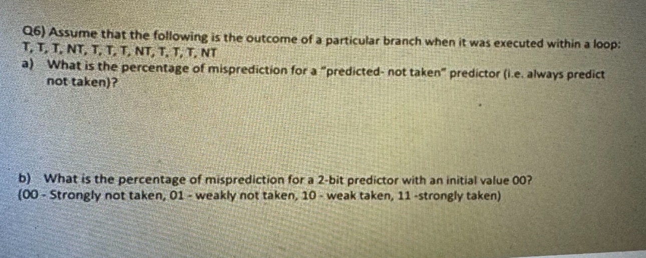 Solved Q6) ﻿Assume that the following is the outcome of a | Chegg.com