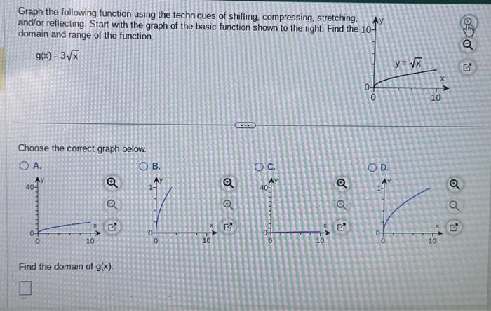Solved Graph the following function using the techniques of | Chegg.com