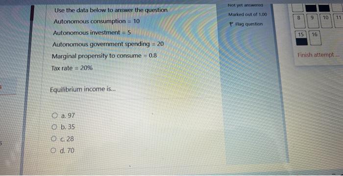 Solved Use the data below to answer the question Autonomous | Chegg.com