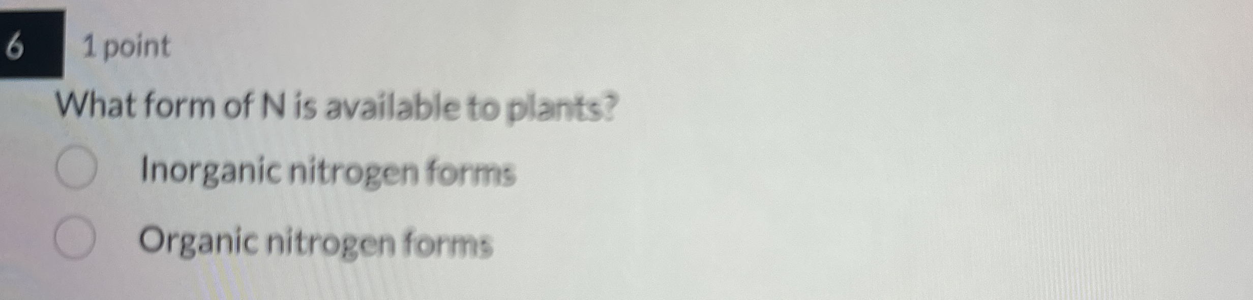 Solved 1 ﻿pointWhat form of N is available to | Chegg.com