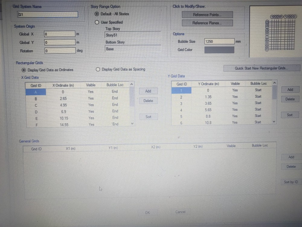Solved Grid System Name Story Range Option Click to | Chegg.com