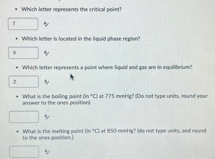 Solved Refer to the phase diagram. -Which letter represents | Chegg.com