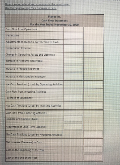 Solved boke me to the The balance sheet and inconstant for | Chegg.com