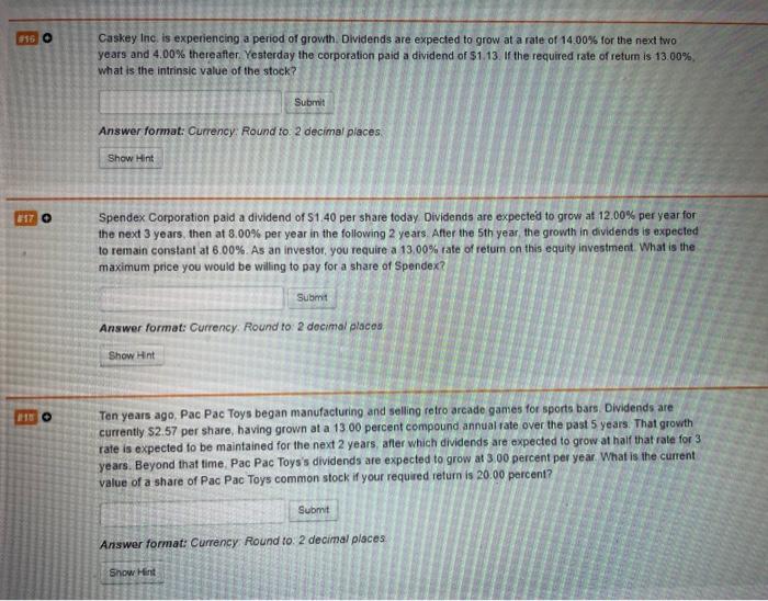 Solved Cackey Ine is experiencing a period of growth. | Chegg.com