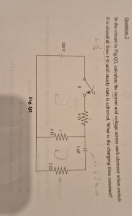 Solved Question 2In the circuit in Fig.Q2, ﻿calculate the | Chegg.com