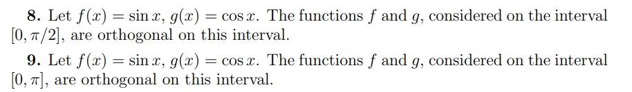 Solved Let f(x)=sinx,g(x)=cosx. ﻿The functions f ﻿and g, | Chegg.com