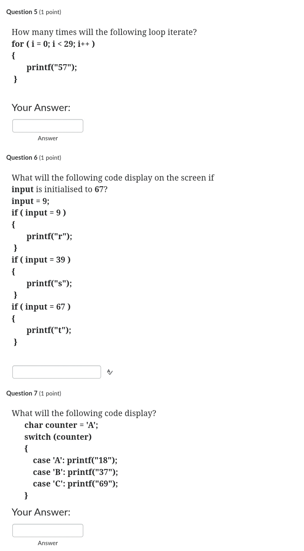 Solved Question 5 1 pointyour Answeranswerquestion 6 1