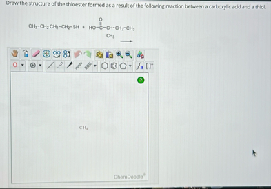 Draw the structure of the thioester formed as a | Chegg.com