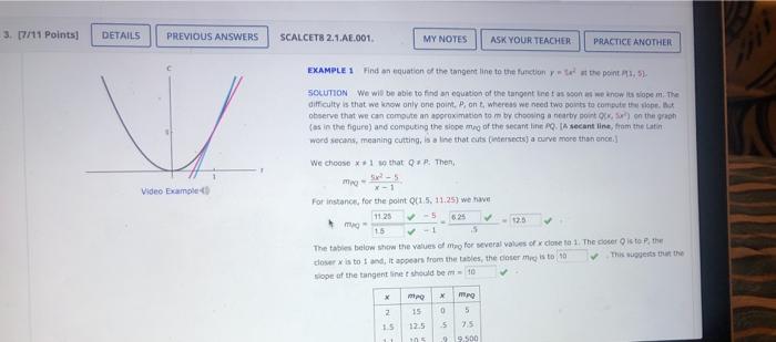 Solved 3. 7/11 Points DETAILS PREVIOUS ANSWERS SCALCETS | Chegg.com Solved 3. 7/11 Points DETAILS PREVIOUS ANSWERS SCALCETS | Chegg.com