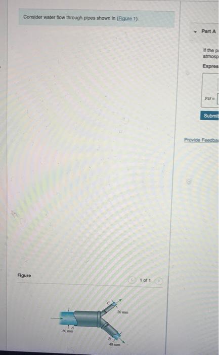 Solved Consider water flow through pipes shown in (Figure | Chegg.com