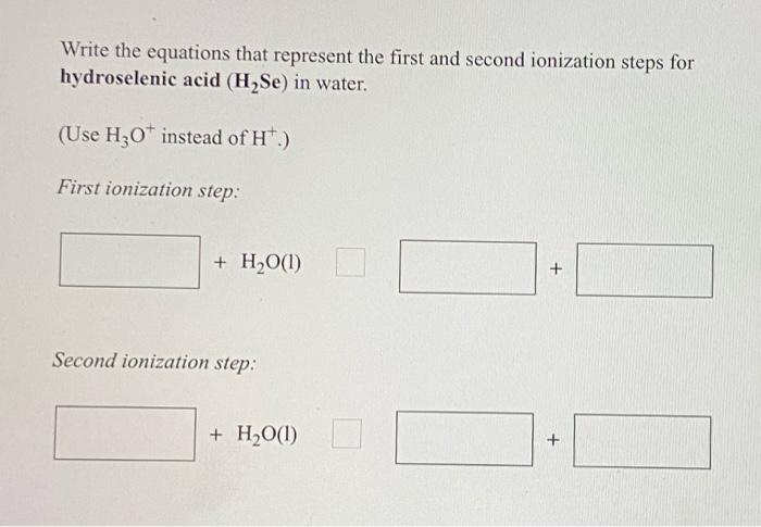 Solved Write the equations that represent the first and | Chegg.com