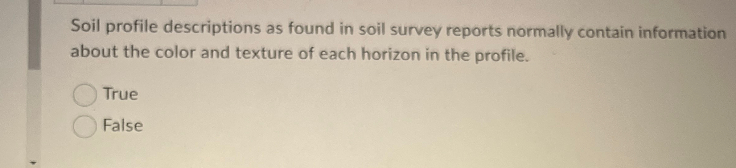 Solved Soil profile descriptions as found in soil survey | Chegg.com