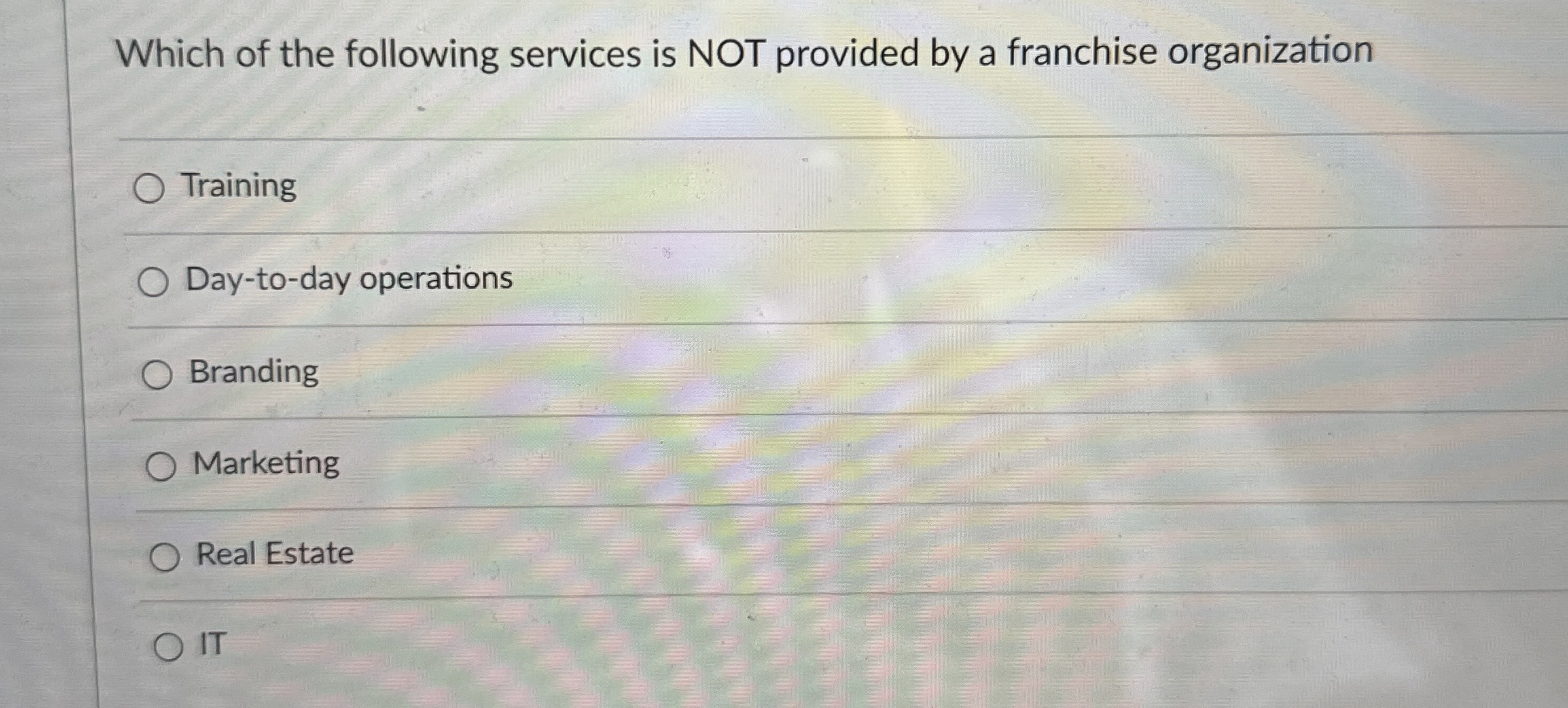 Solved Which of the following services is NOT provided by a | Chegg.com