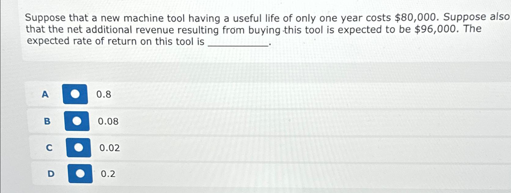 Solved Suppose that a new machine tool having a useful life | Chegg.com