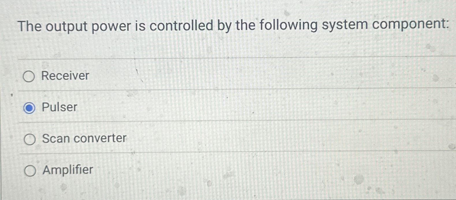 Solved The output power is controlled by the following | Chegg.com