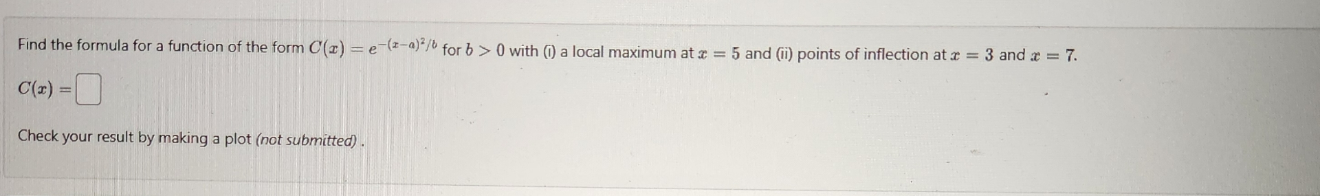 Solved Find the formula for a function of the form | Chegg.com