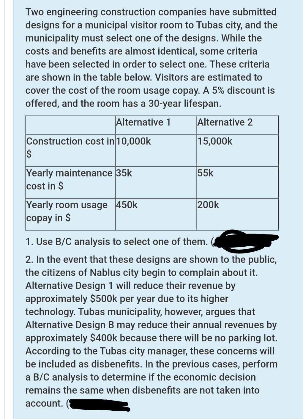 Solved What are the steps to Two engineering construction | Chegg.com