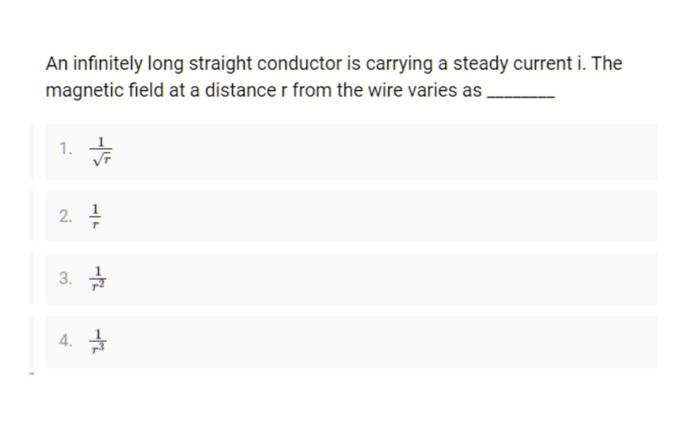 Solved An infinitely long straight conductor is carrying a | Chegg.com