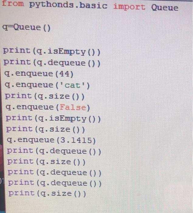 class Deque: def init__(self): self.items = [] def | Chegg.com