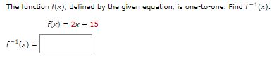 Solved The function f(x), ﻿defined by the given equation, is | Chegg.com