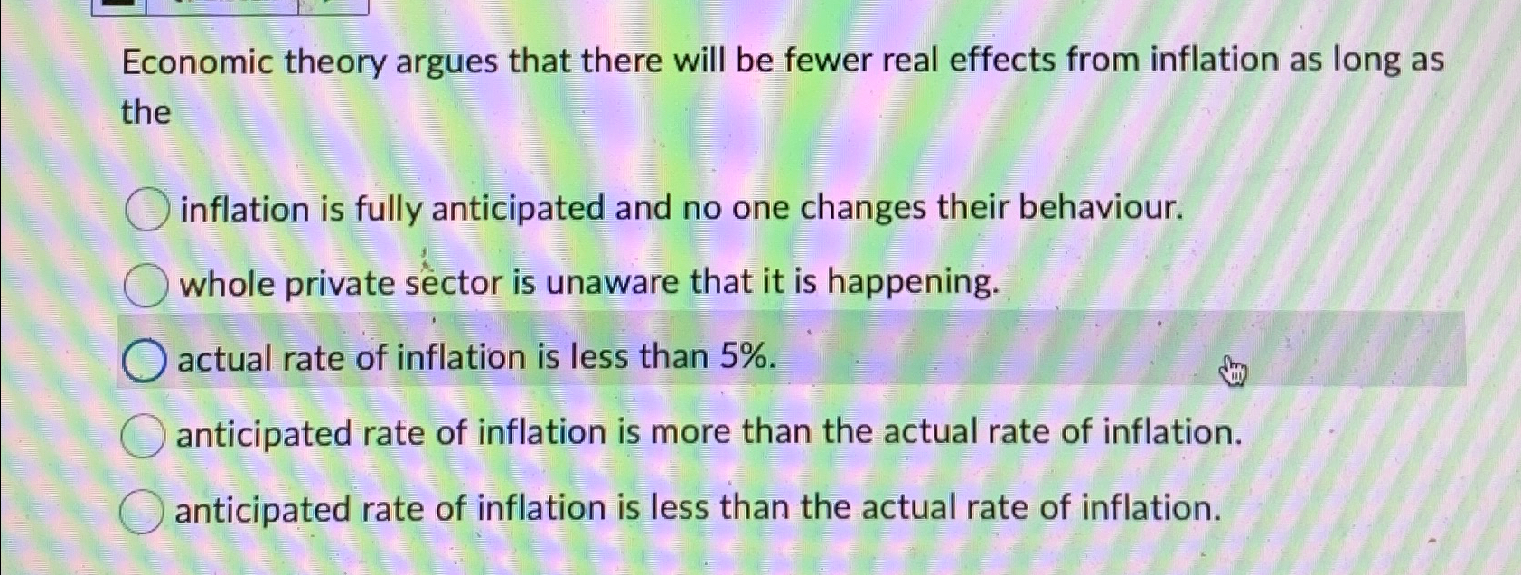 Solved Economic theory argues that there will be fewer real | Chegg.com