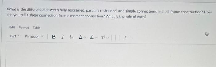 Solved What is the difference between fully restrained, | Chegg.com