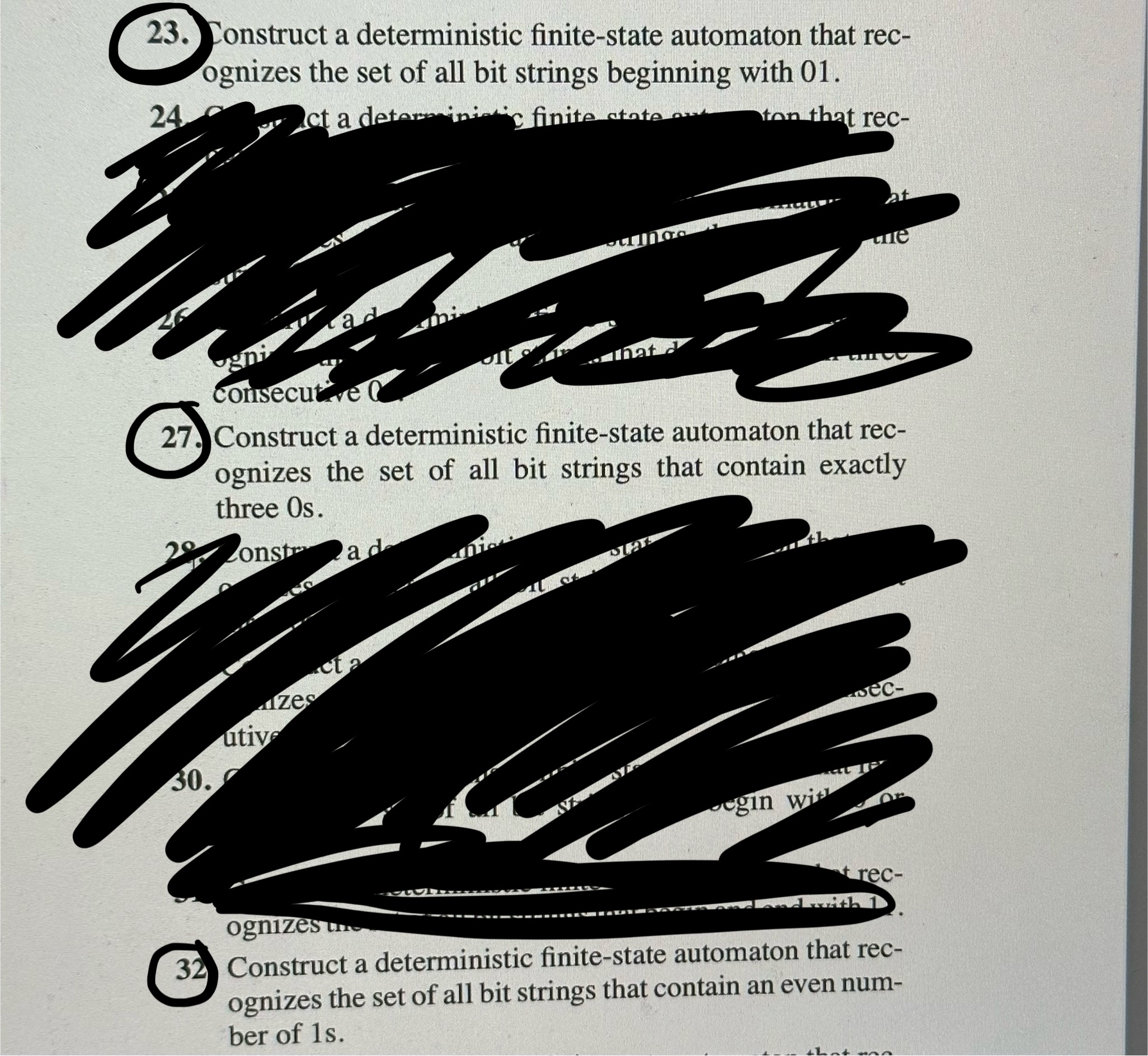 Solved onstruct a deterministic finite-state automaton that | Chegg.com