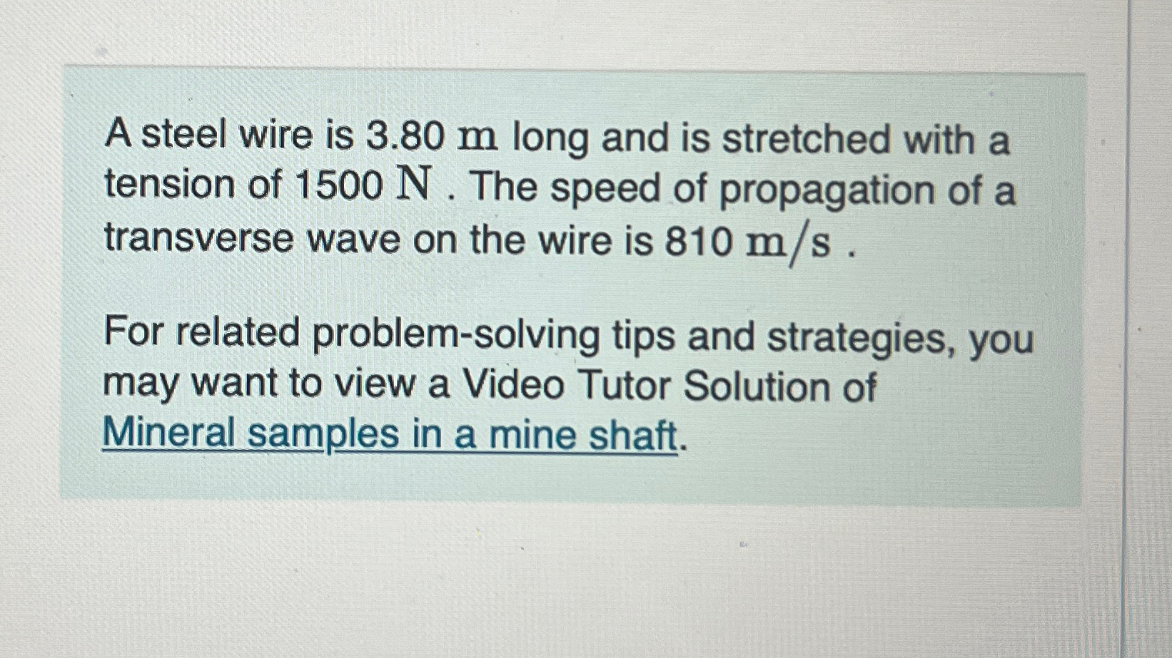 Solved A steel wire is 3.80m ﻿long and is stretched with a | Chegg.com