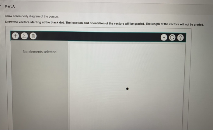 Solved Part A Draw a free body diagram of the person Draw | Chegg.com