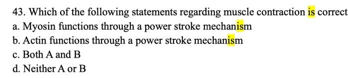 Solved 43. Which of the following statements regarding | Chegg.com