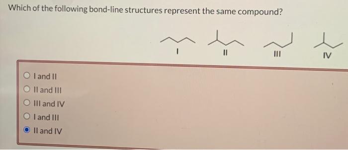 Solved Which of the following bond-line structures represent | Chegg.com