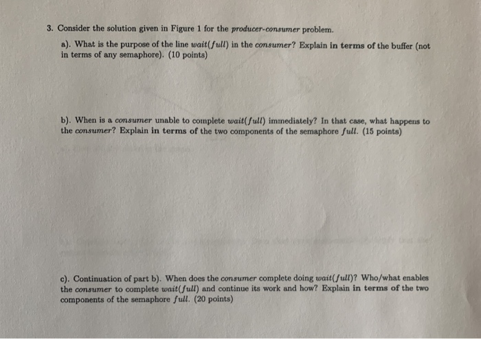 Solved 3. Consider the solution given in Figure 1 for the | Chegg.com