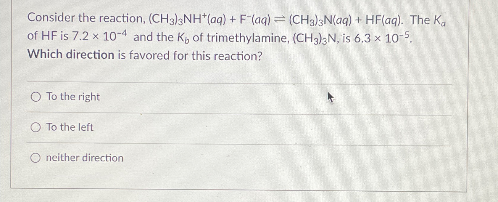 Solved Consider the reaction, | Chegg.com