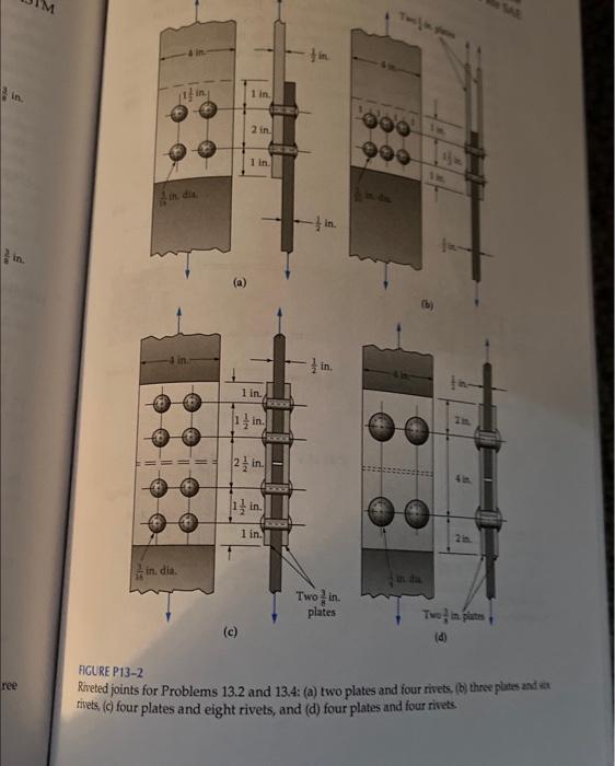 Solved 13-3. Determine the allowable loads on the joints | Chegg.com