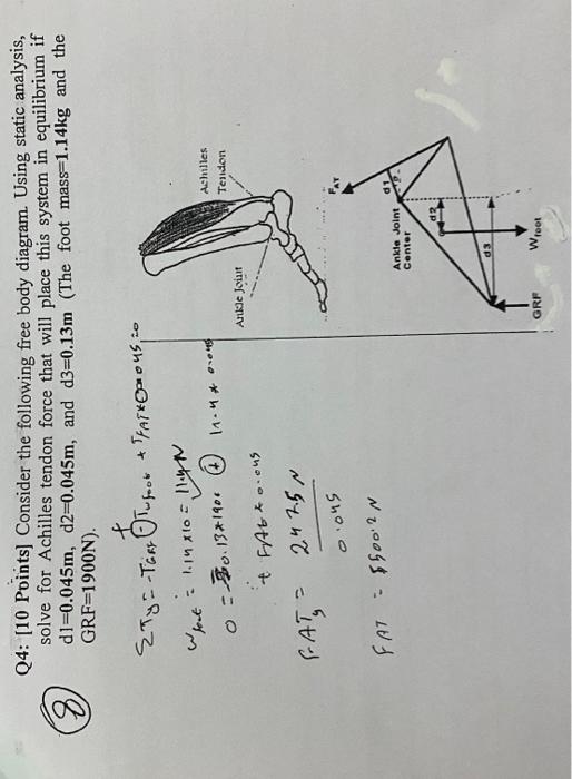 Solved Q4: [10 Points] Consider the following free body | Chegg.com