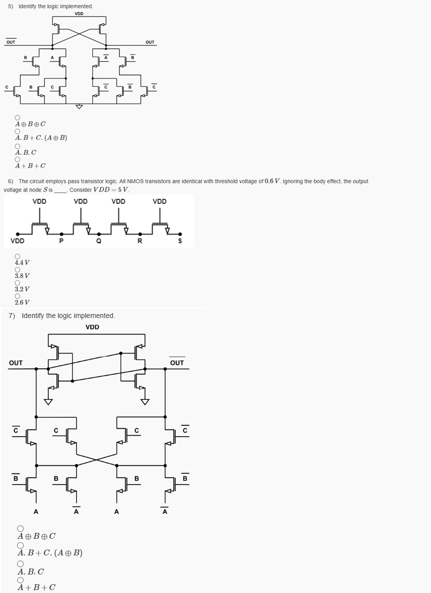 Solved Identify the logic | Chegg.com