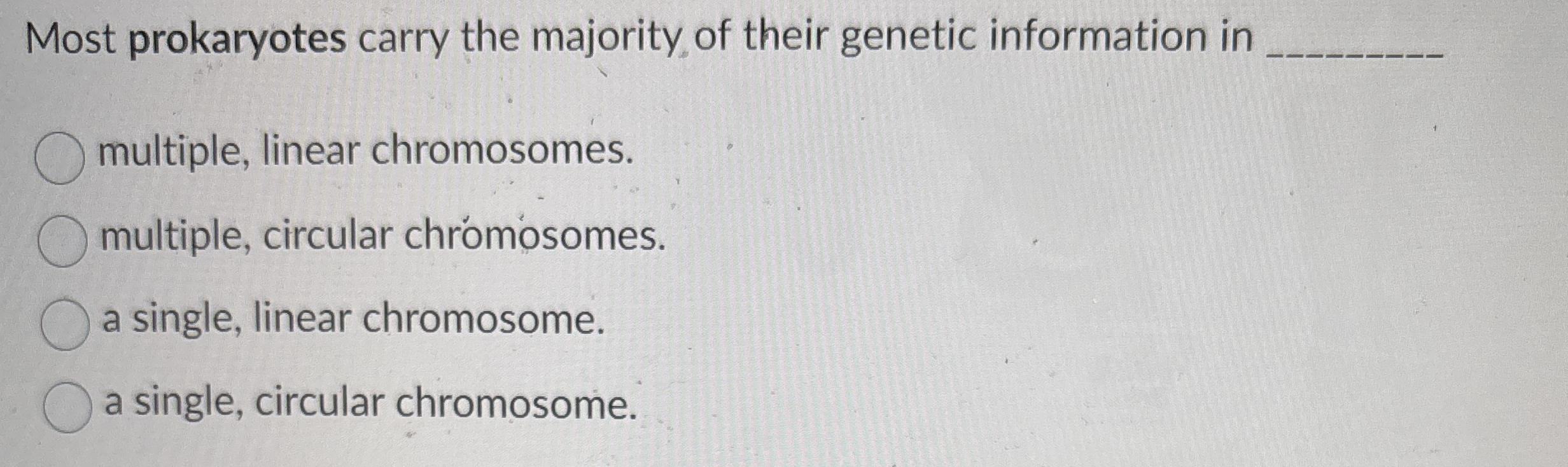 High Quality SOLUTION Most prokaryotes carry the majority of their ...