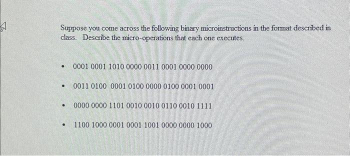 Solved Suppose you come across the following binary | Chegg.com