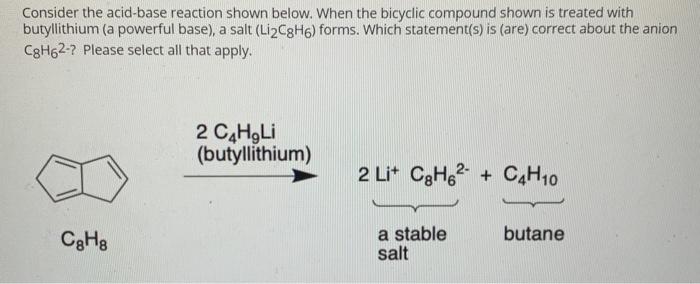 Solved Consider the acid-base reaction shown below. When the | Chegg.com