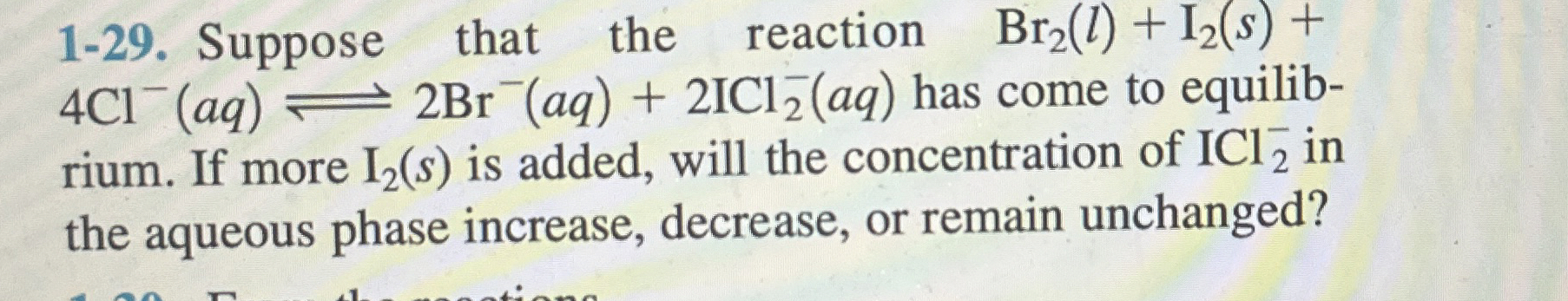 Solved 1-29. ﻿Suppose that the reaction | Chegg.com