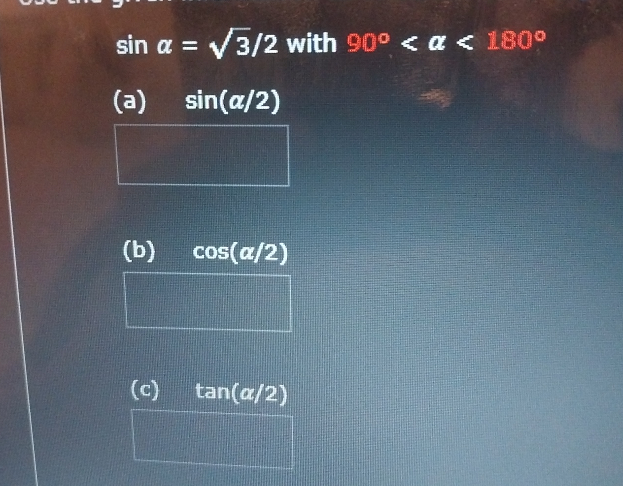 Solved sinα=322 ﻿with | Chegg.com