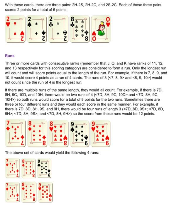 Solved Cribbage is an old, but still popular, card game | Chegg.com