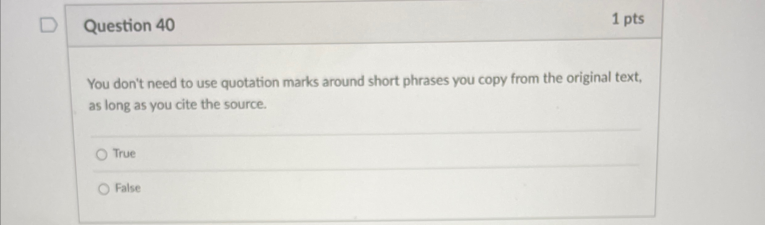 Solved Question 401 ﻿ptsYou don't need to use quotation | Chegg.com