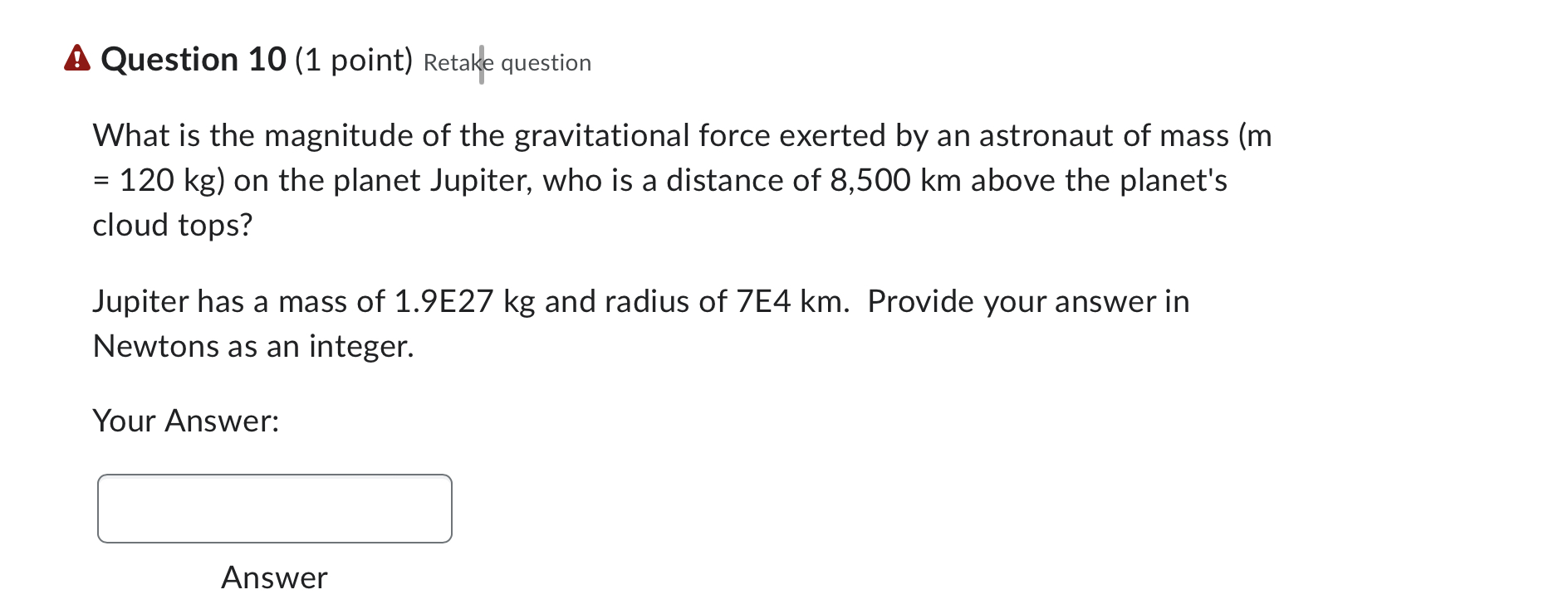 Solved A Question 10 (1 ﻿point) ﻿Retake questionWhat is the | Chegg.com