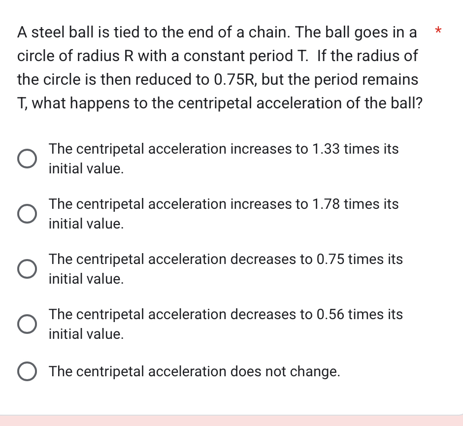Solved A steel ball is tied to the end of a chain. The ball | Chegg.com