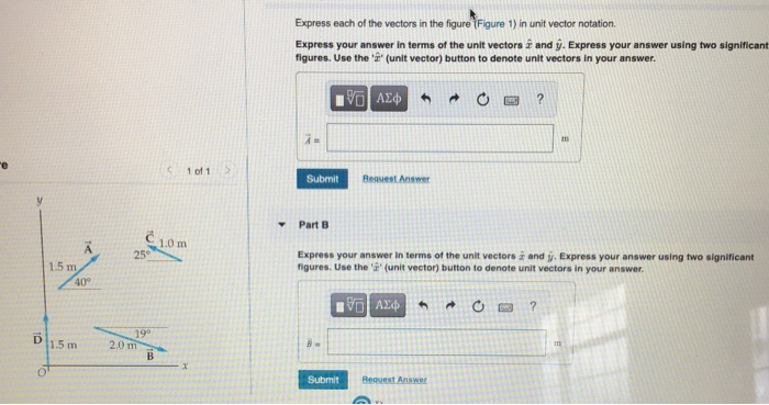 Solved Express each of the vectors in the figure (Figure 1) | Chegg.com