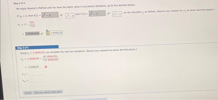 For the initial guess x0, we will use the nearest | Chegg.com