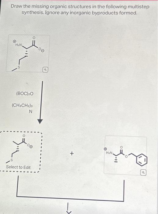 Solved Draw the missing organic structures in the following | Chegg.com