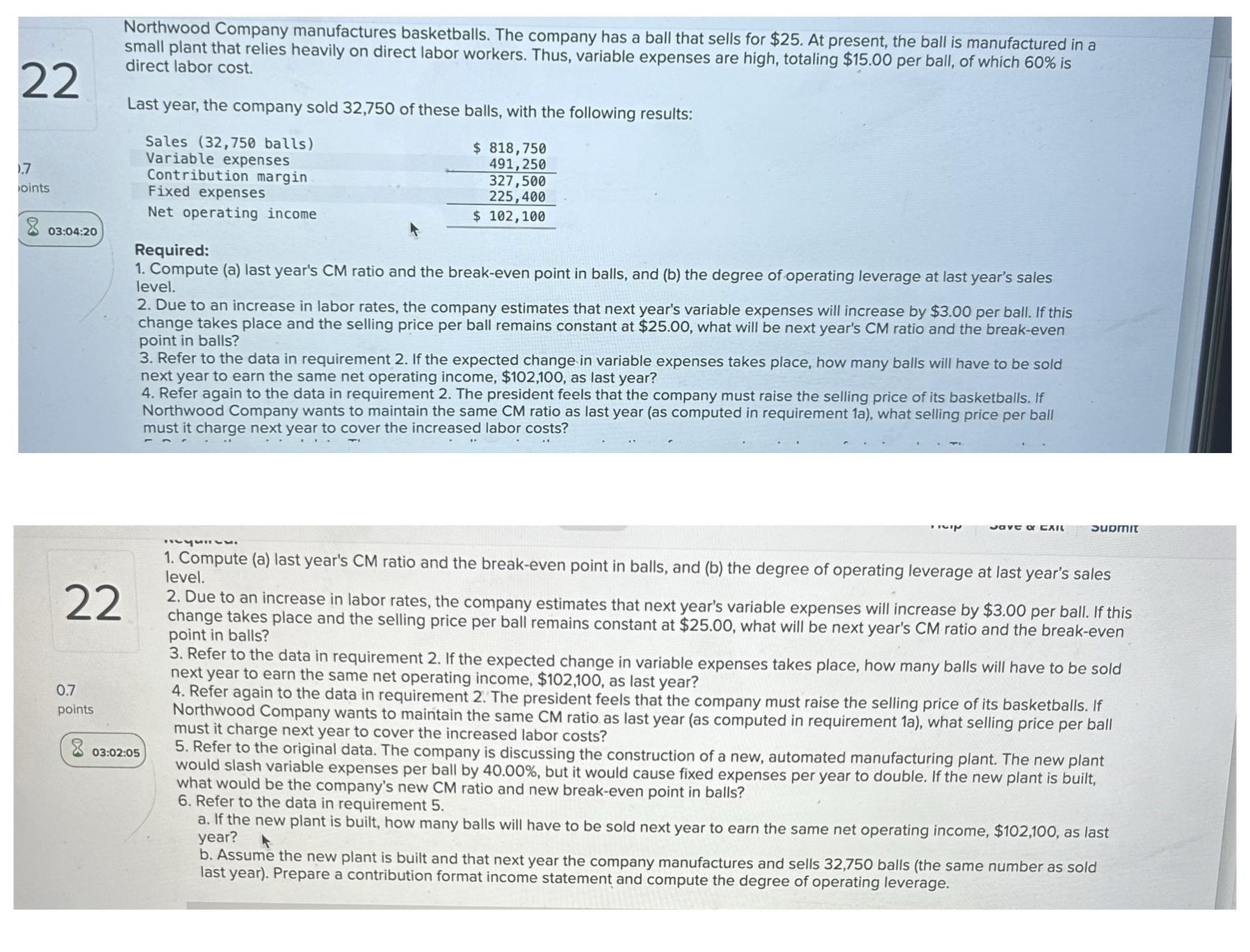 Solved Compute (a) ﻿last year's CM ratio and the break-even | Chegg.com