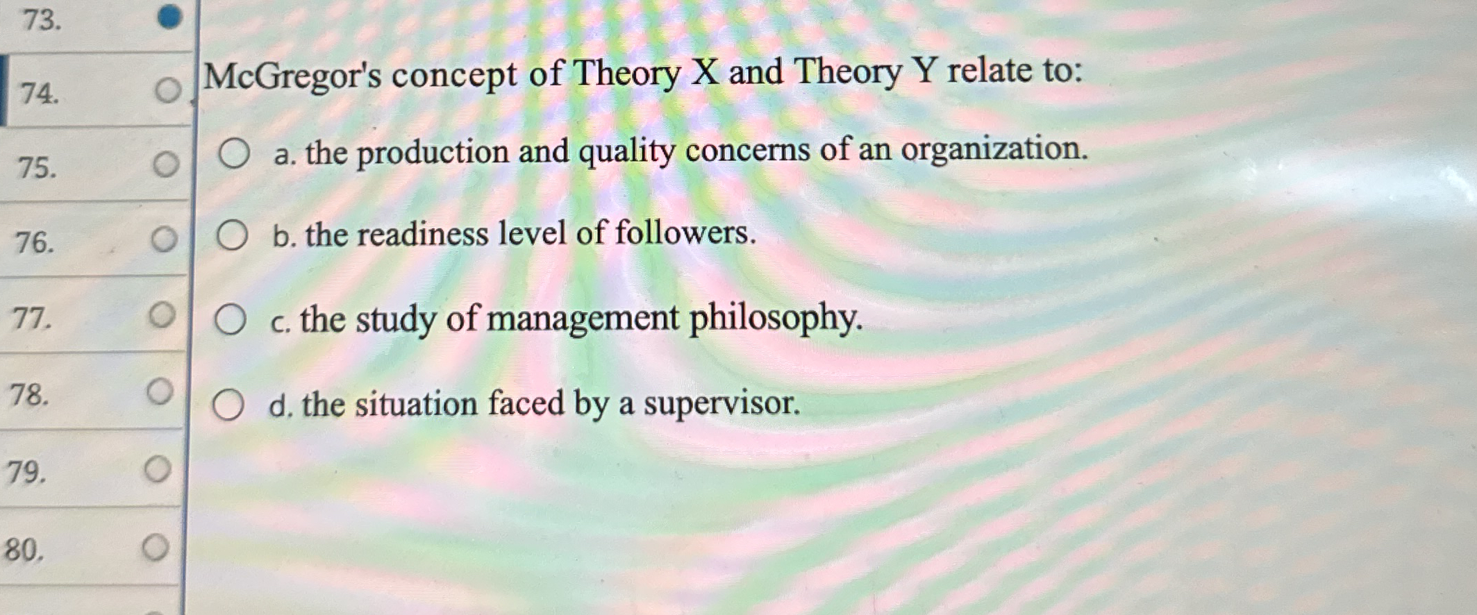McGregor's concept of Theory X and Theory Y relate | Chegg.com